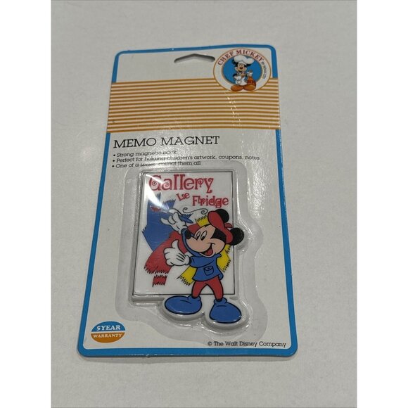 Disney | Other | Disney Chef Mickey Mouse Memo Magnet Gallery Le Fridge ...